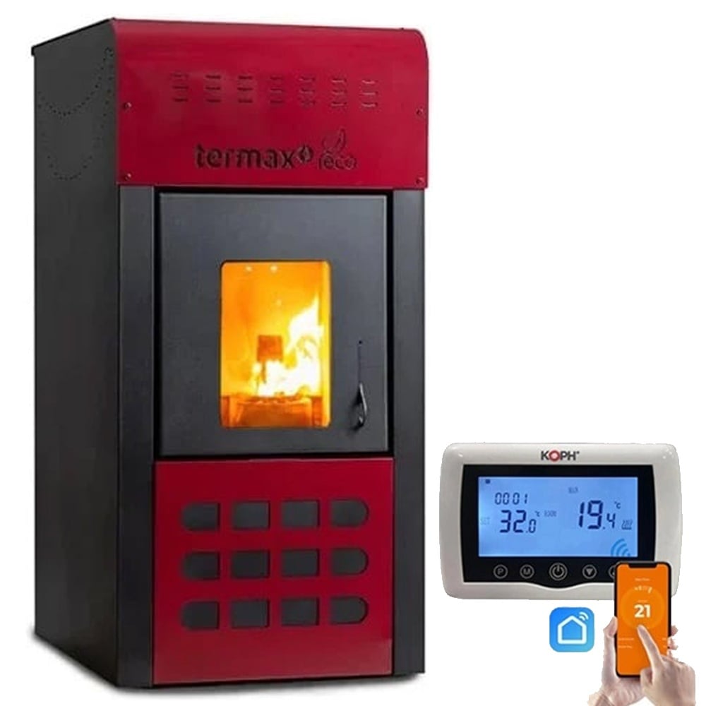 Pachet termosemineu Termax Kamin ECO 25 kW ᐈ Echipare completă